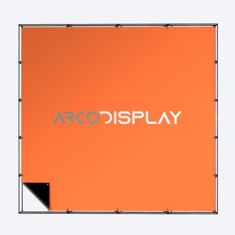 Lona frontlit exterior impresa dobladillo perimetral - Arcodisplay